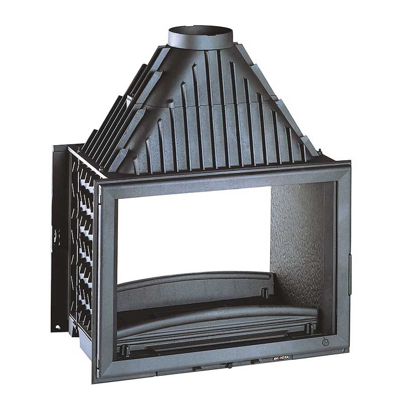 Chimenea hogar 800 doble cristal GV Invicta - Climmatic