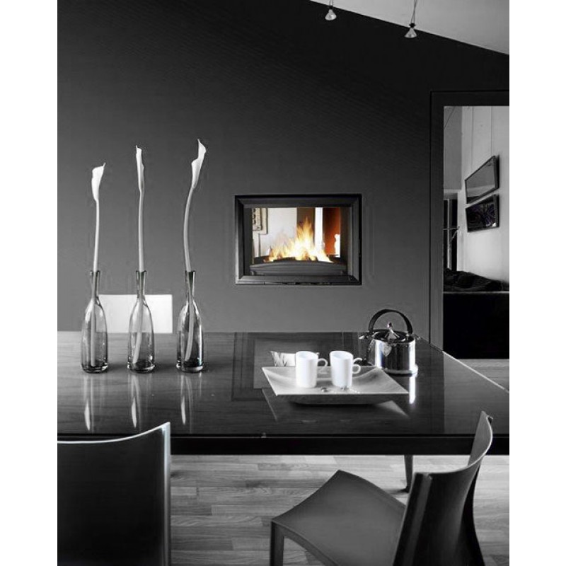 Chimenea hogar 800 doble cristal GV Invicta - Climmatic