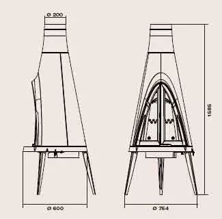 Estufa de leña Tipi - Climmatic